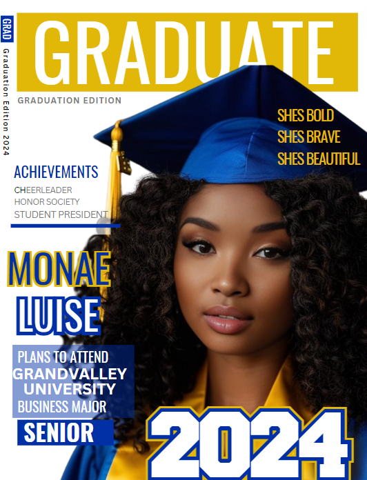 SINGLE GRAD MAGAZINE COVER TEMPLATE – RT Digital Designz
